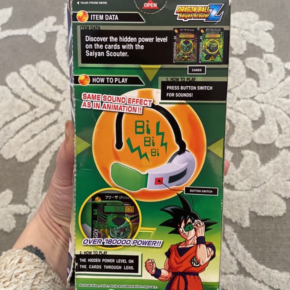 Toys | Dragon Ball Z Saiyan Scouter Green Lens With 2 Cards | Poshmark